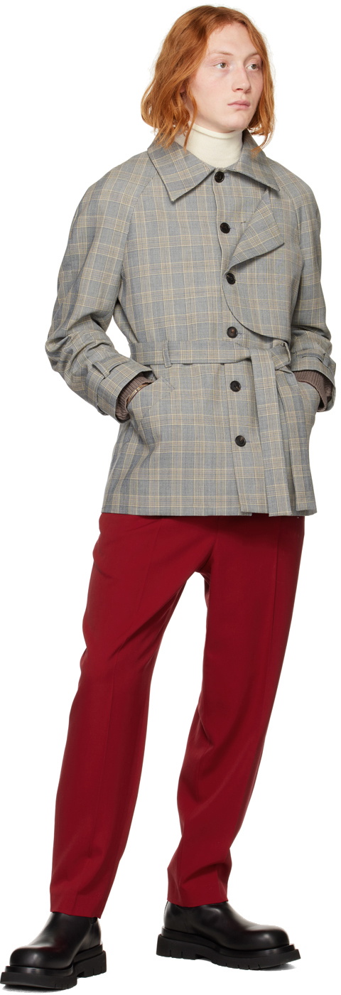 Steven Passaro SSENSE Exclusive Red Tailcoat Trousers Steven Passaro