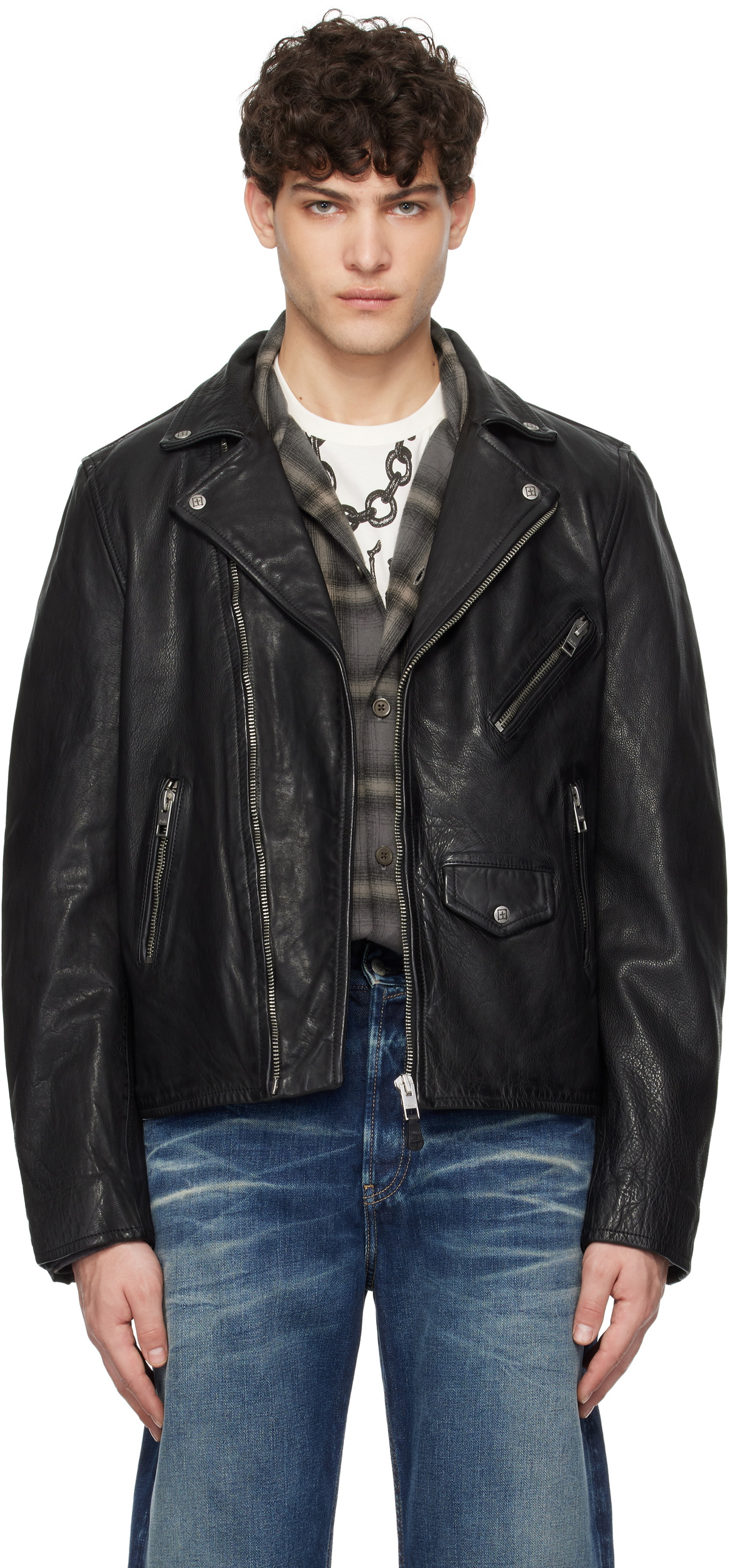 Ksubi Black Eagle Leather jacket Ksubi