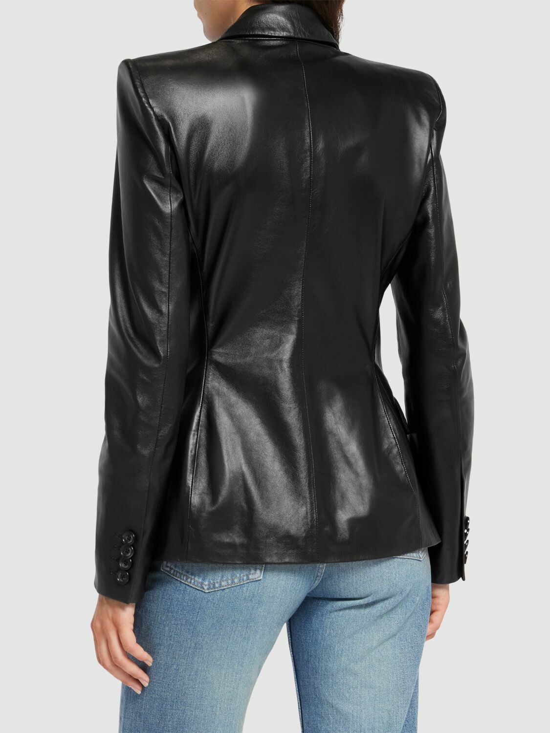 GIUSEPPE DI MORABITO Leather Blazer Giuseppe di Morabito