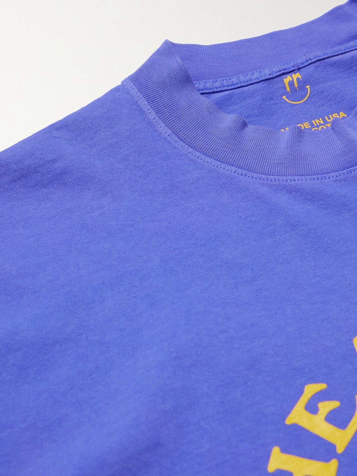 Sorry In Advance - Printed Cotton-Jersey T-Shirt - Purple Sorry In Advance