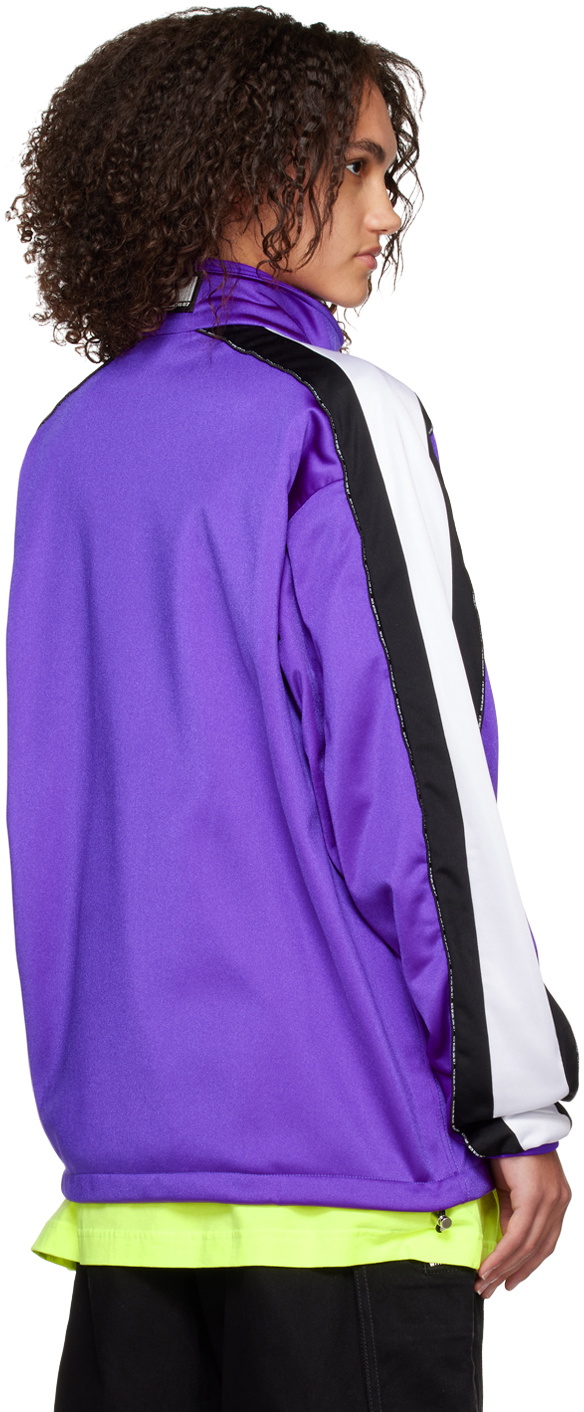 VTMNTS Purple & Black Oversized Track Jacket VTMNTS
