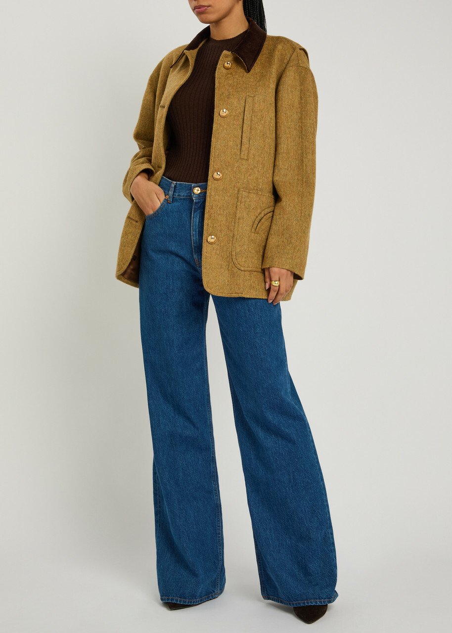 Blaze Milano Clelia Brushed Wool Jacket Green Blaze Milano