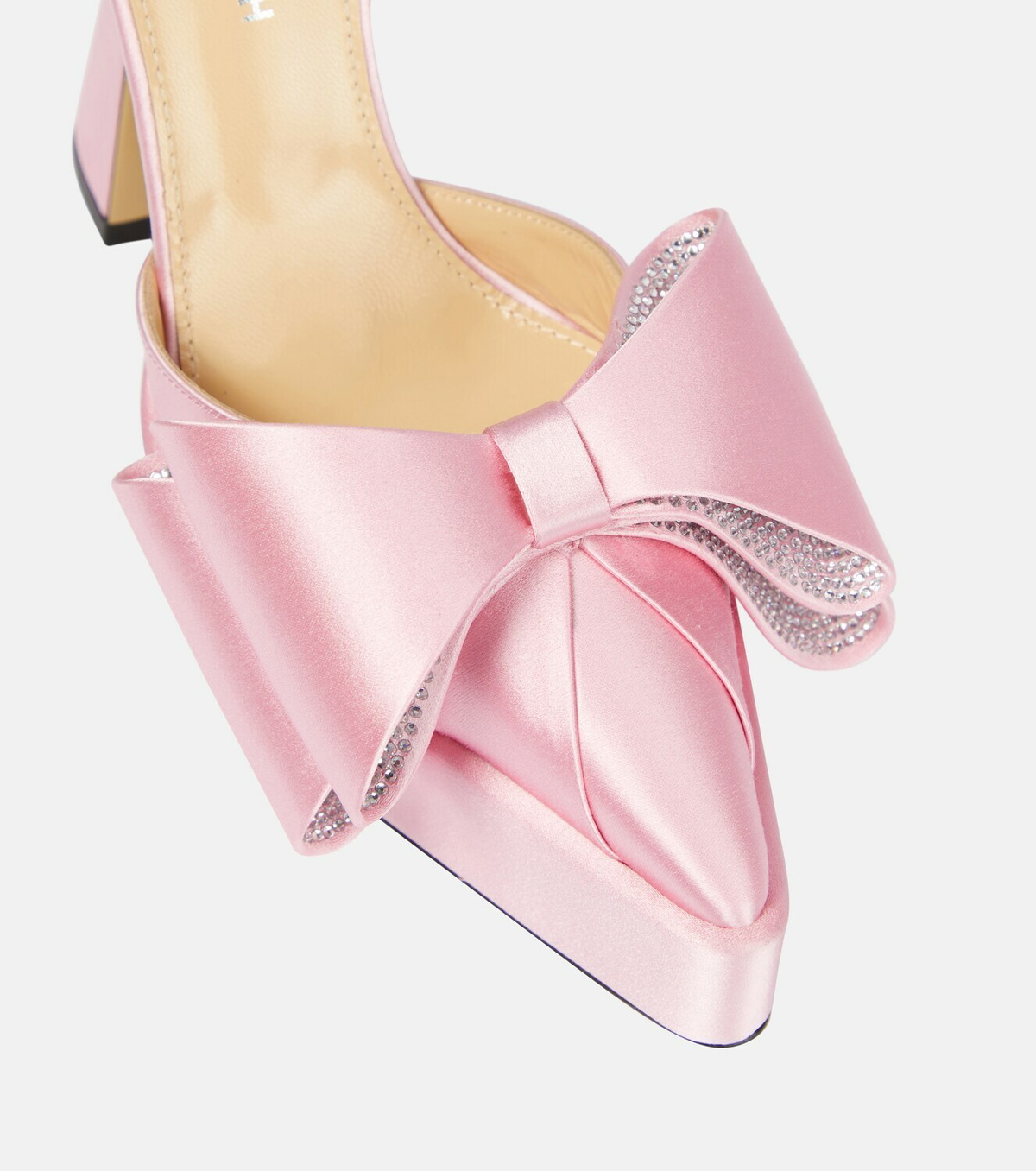 Mach & Mach Le Cadeau satin platform pumps MACH & MACH
