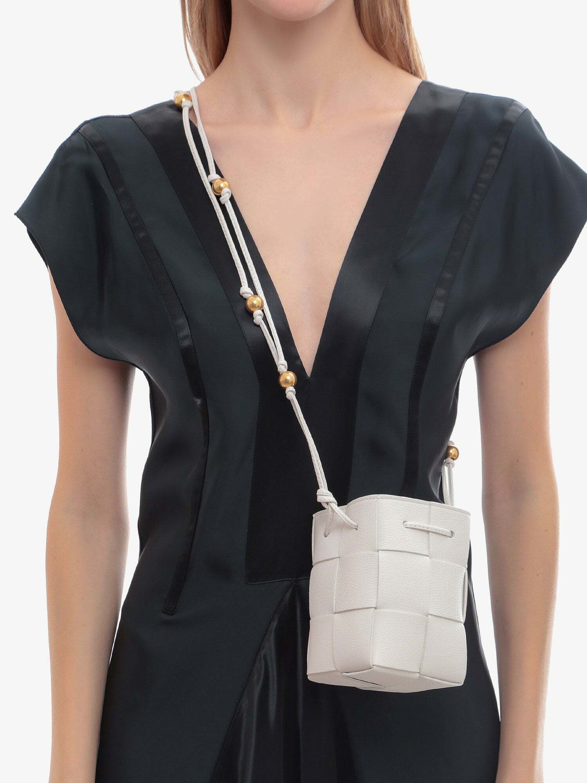 Bottega Veneta Bucket Bag White Womens Bottega Veneta