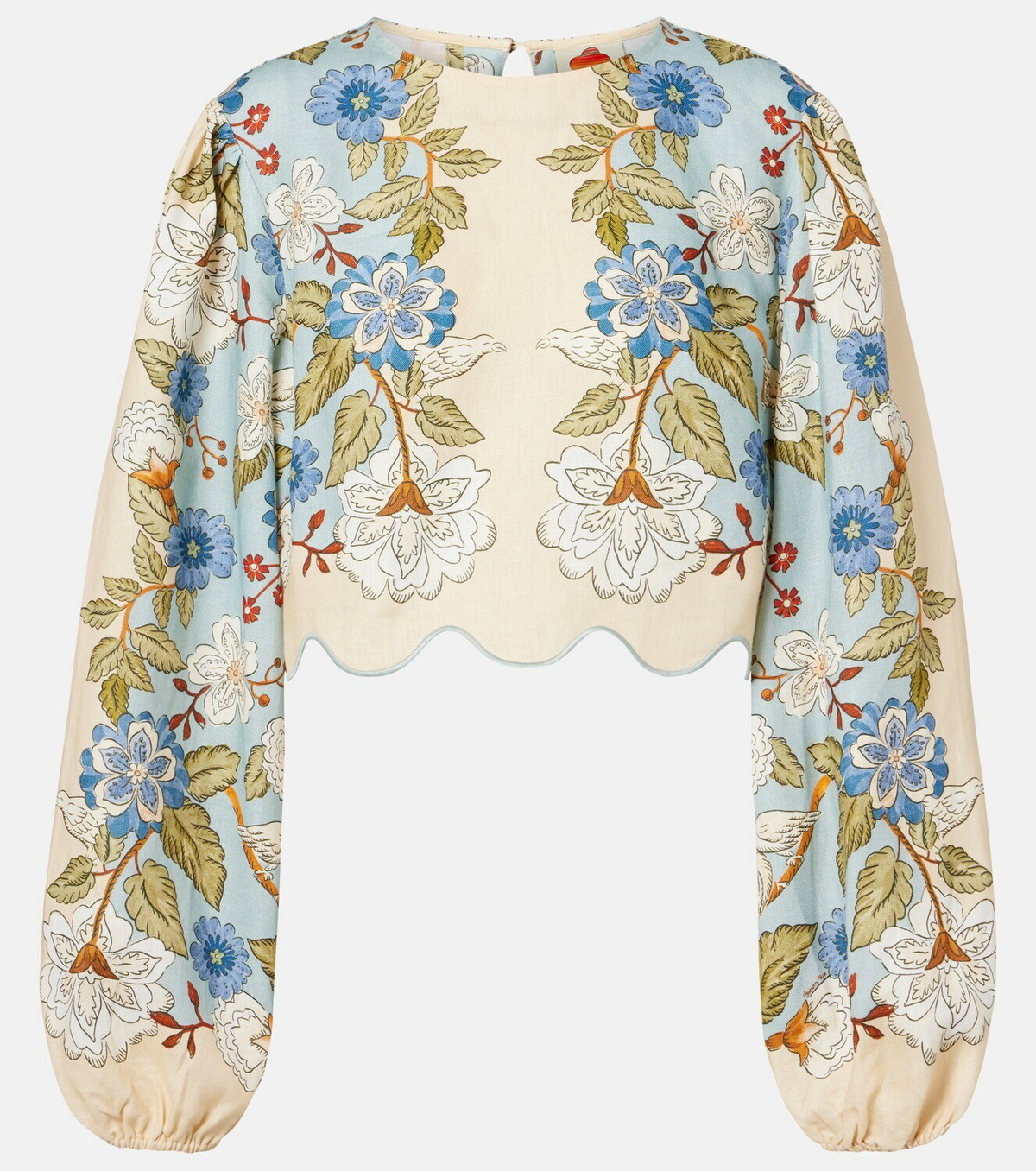 Farm Rio Floral linen blouse Farm Rio
