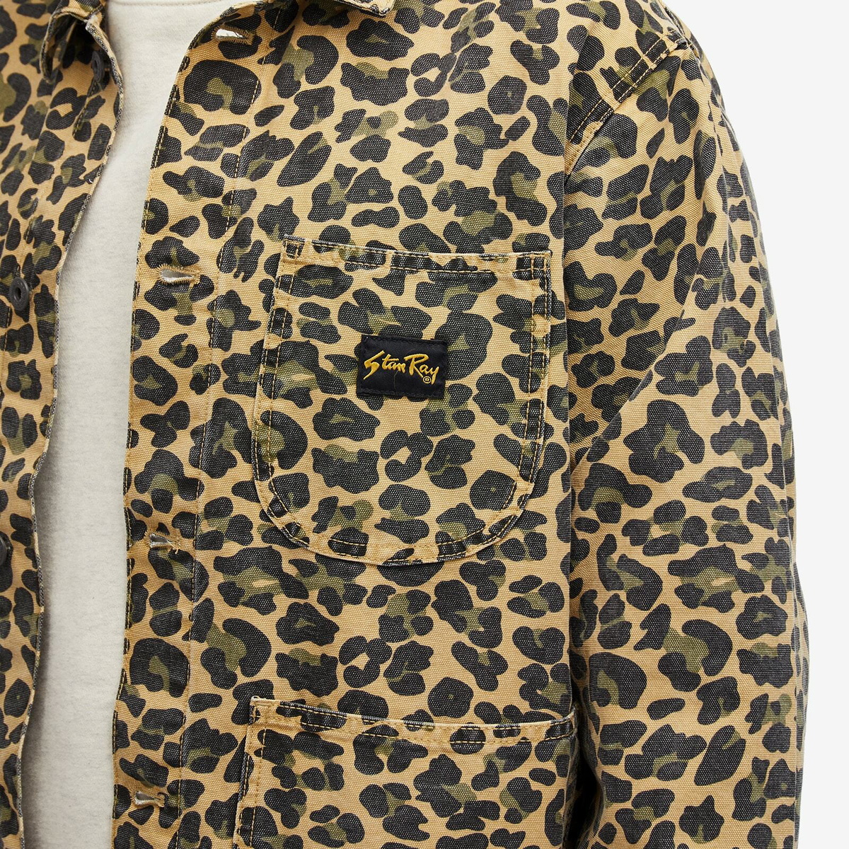 Stan Ray Men's Coverall Jacket in Leopard Camo Stan Ray