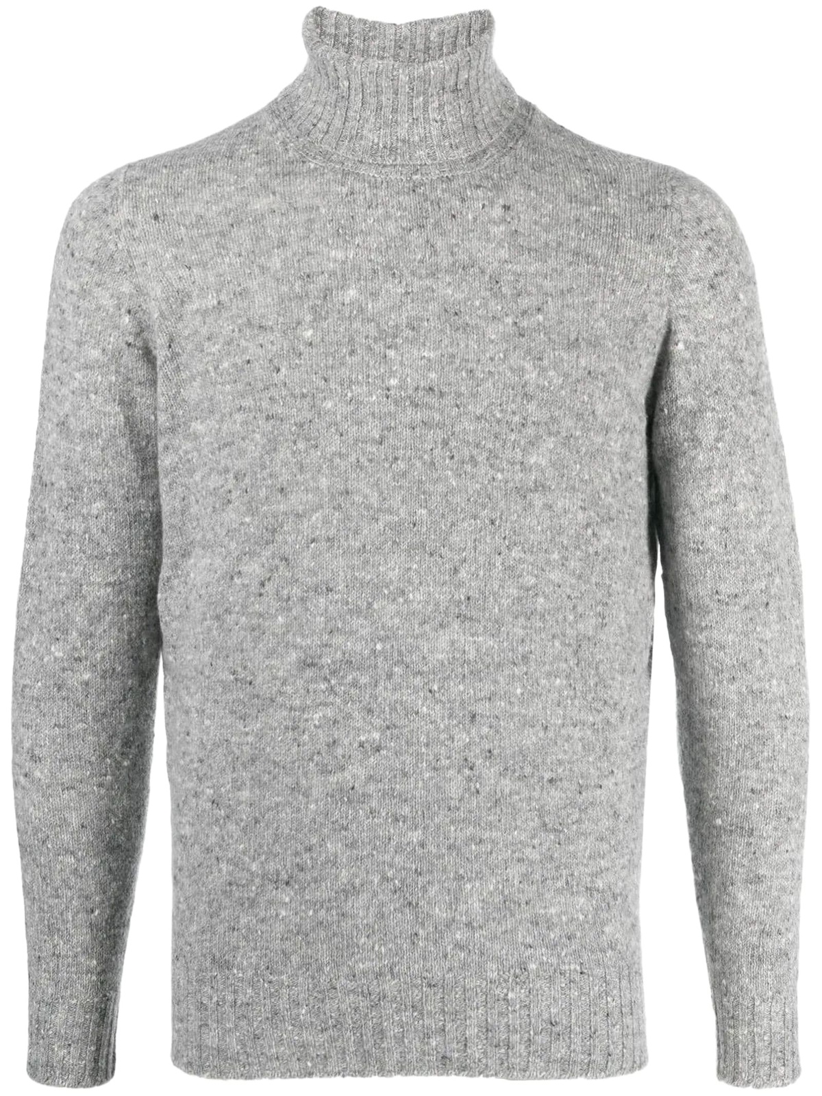 Drumohr Grey Virgin Wool-cashmere Blend Jumper Drumohr
