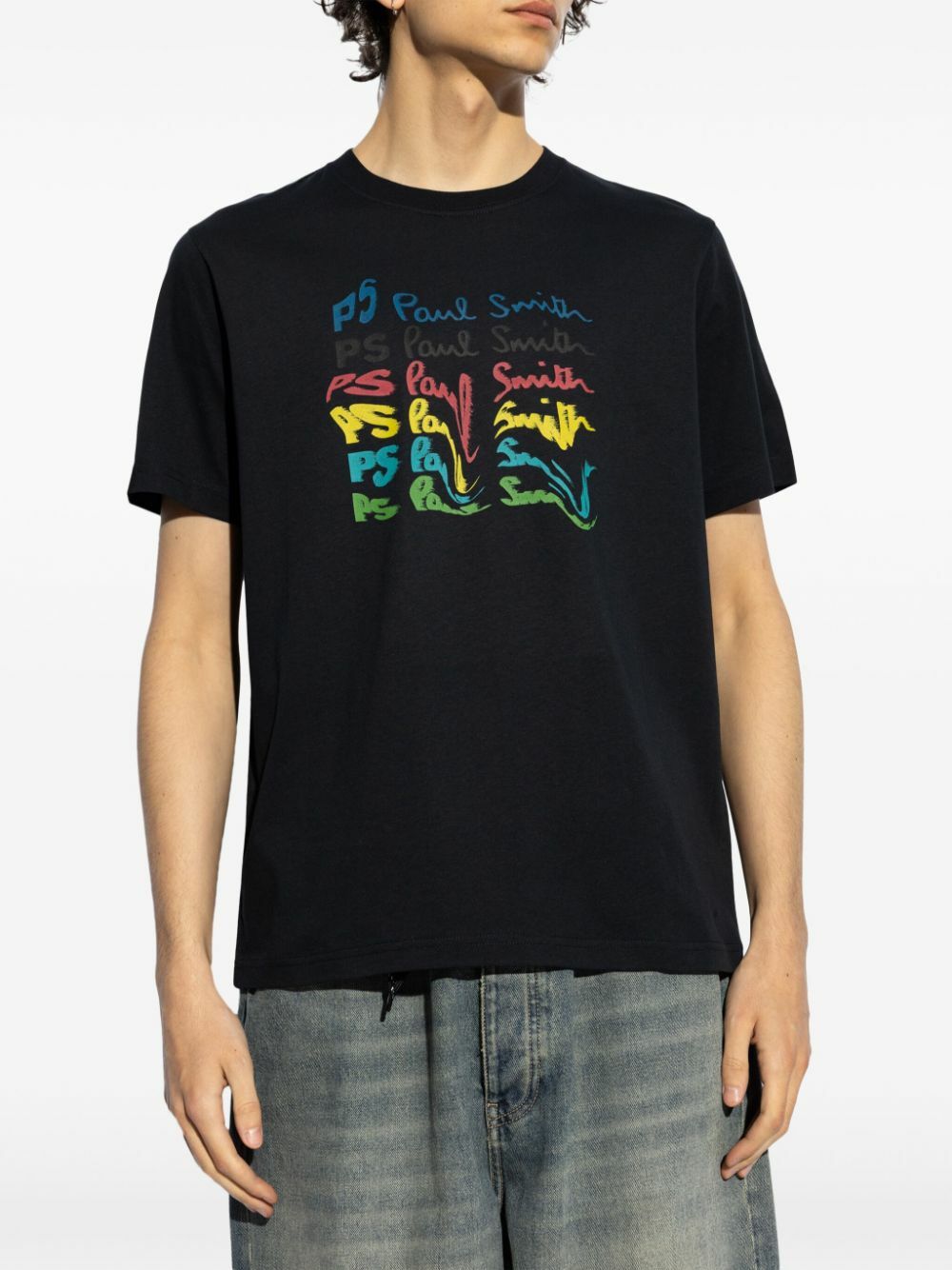 PS PAUL SMITH - Logo Cotton T-shirt PS by Paul Smith