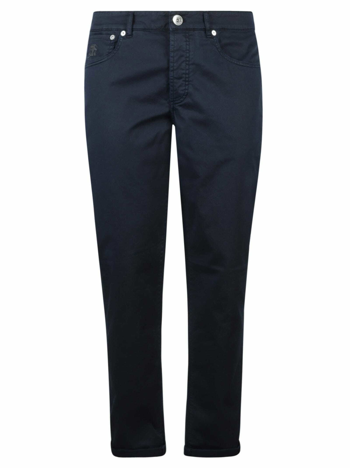 Brunello Cucinelli Straight-leg Logo Patch Chinos Brunello Cucinelli