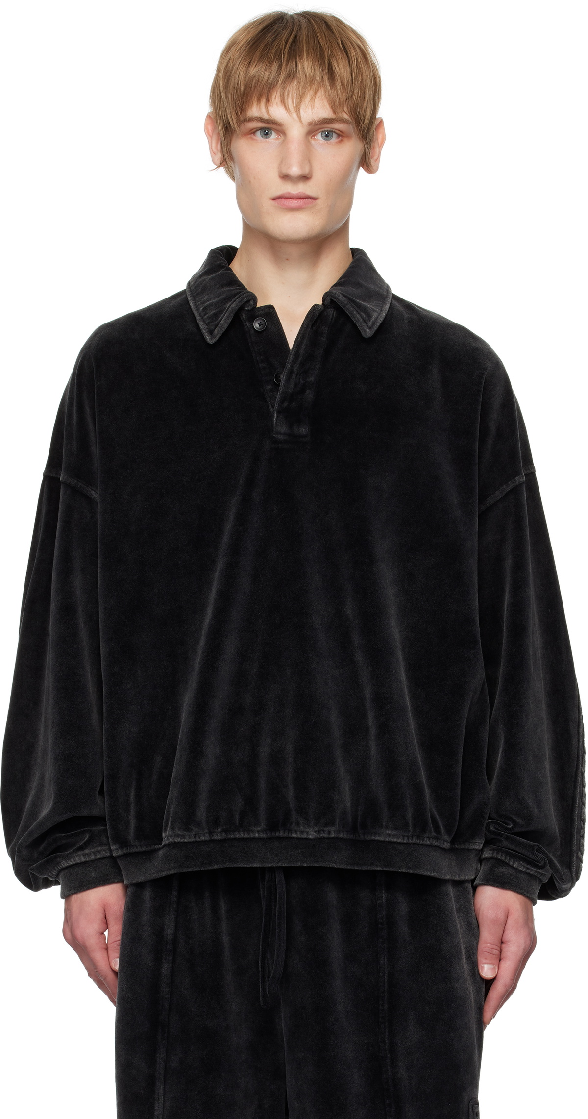 Alexander Wang Black Articulated Pullover Polo Alexander Wang