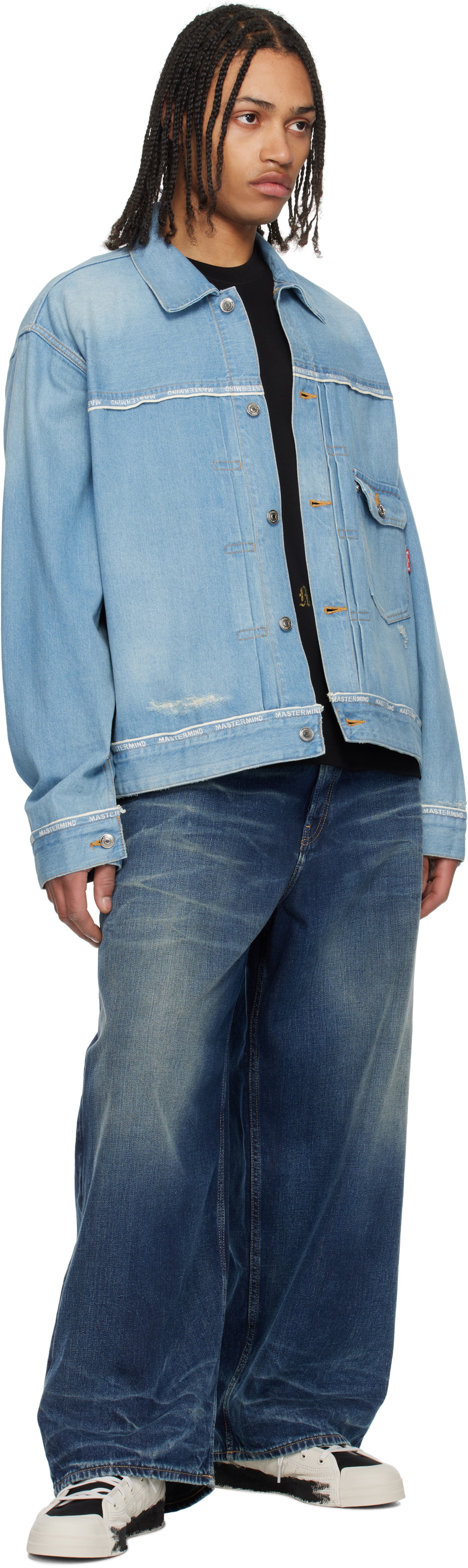 mastermind JAPAN Blue Inside-Out Denim Jacket mastermind JAPAN