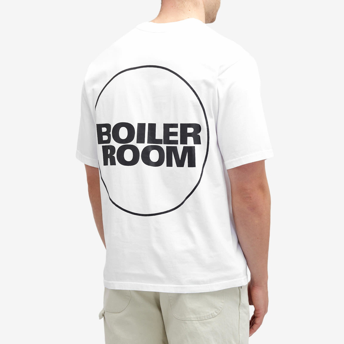 Boiler Room Men's Logo T-Shirt in White Boiler Room