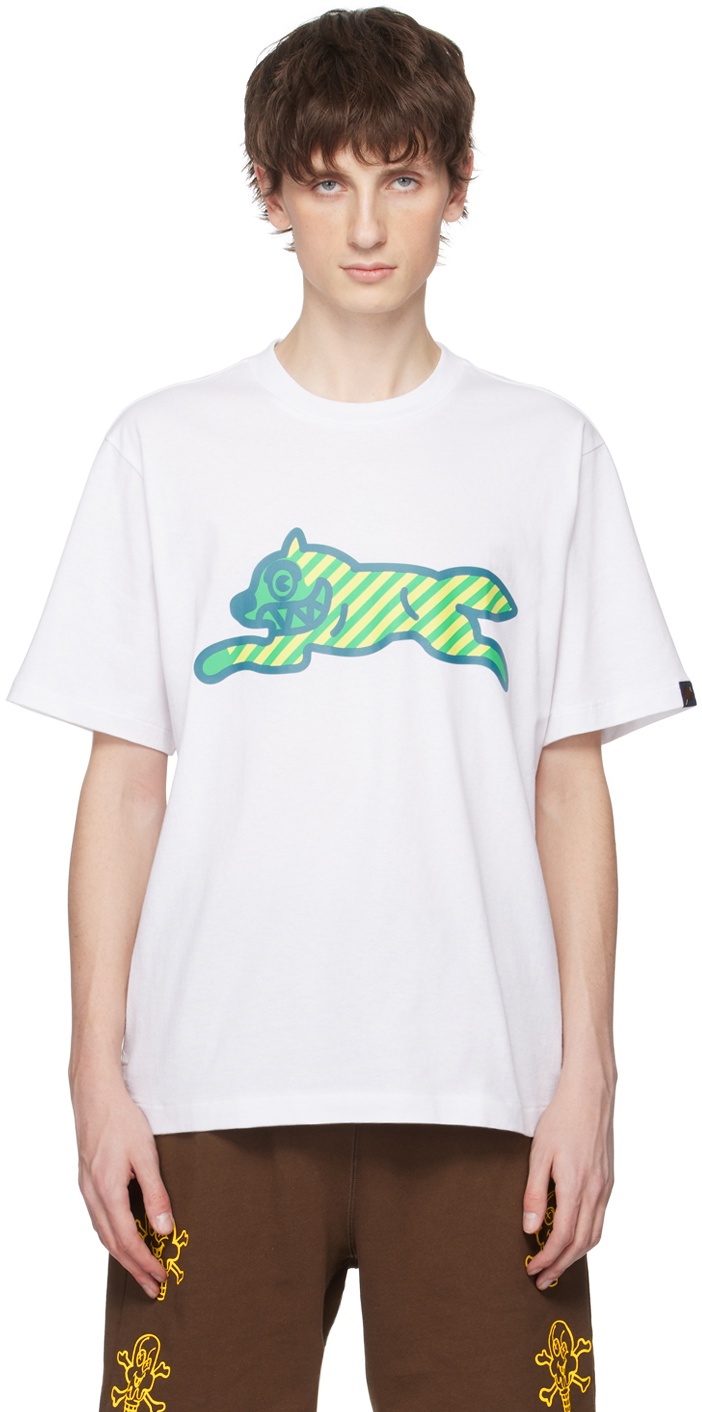 ICECREAM White Running Dog T-Shirt ICECREAM