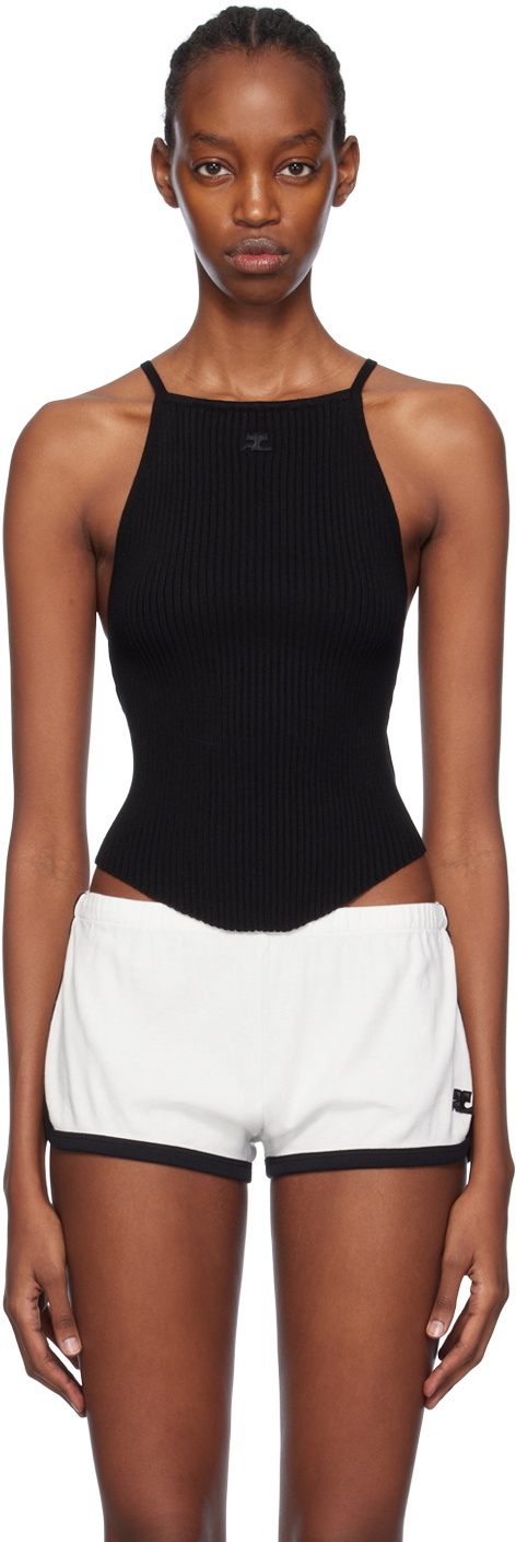 Courrèges Black Holistic Tank Top Courreges