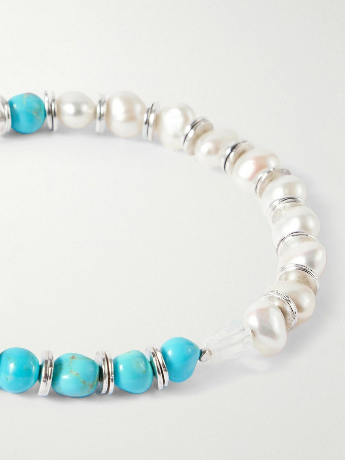 Peyote Bird - Silver Multi-Stone Beaded Bracelet Peyote Bird
