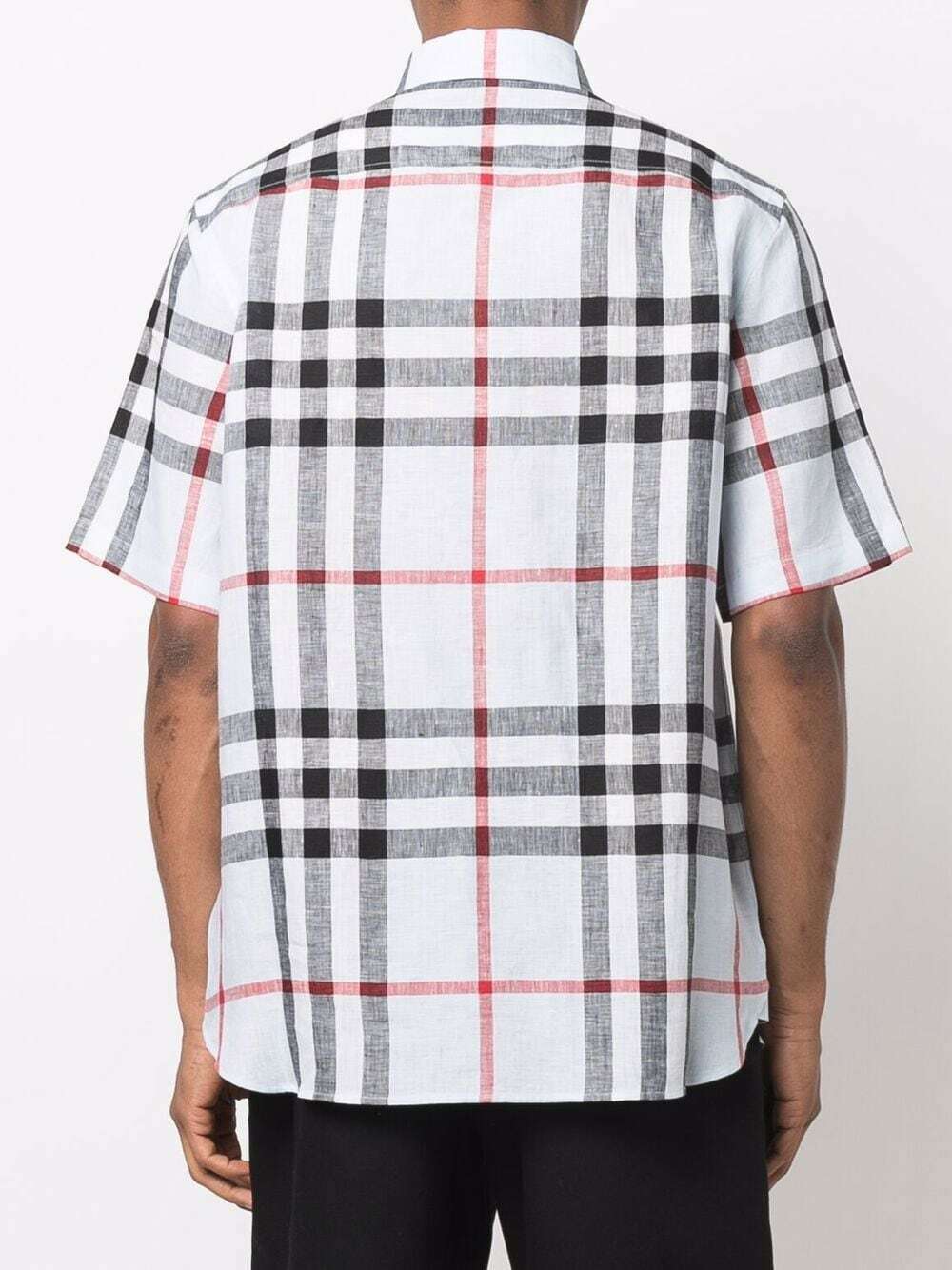 BURBERRY - Checked Linen Shirt Burberry
