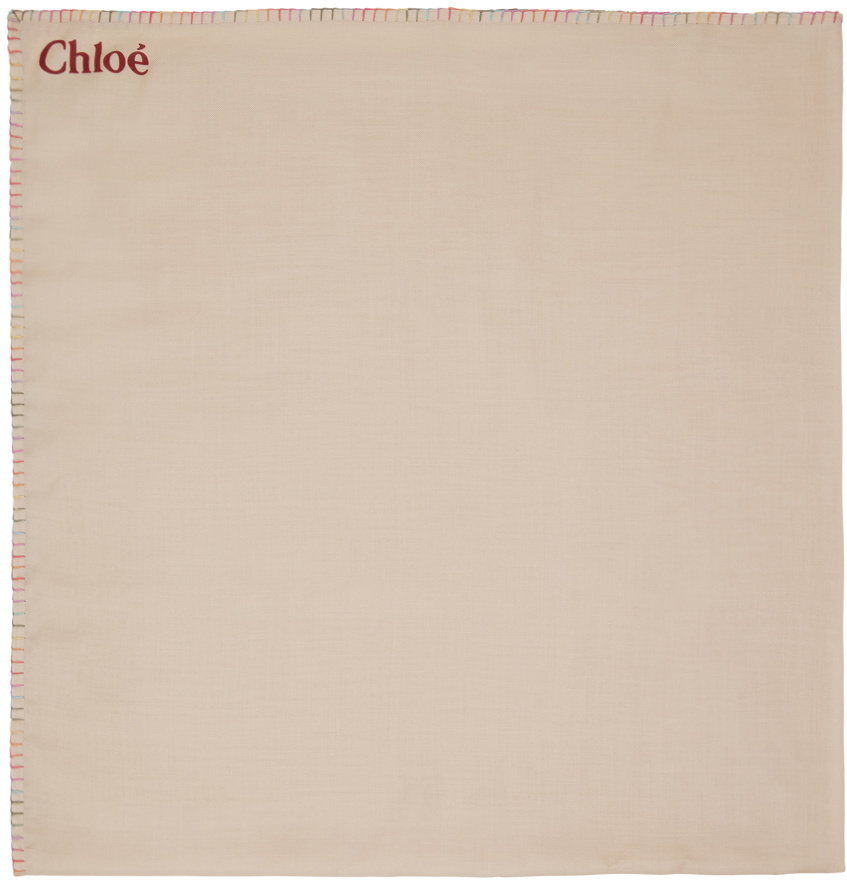 Chloé Beige Stitch Scarf Chloe