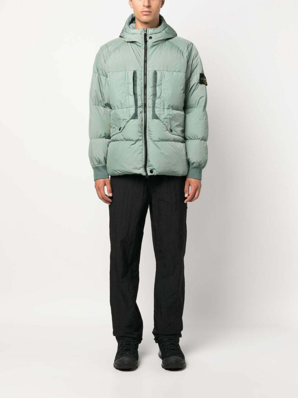 STONE ISLAND - Nylon Down Jacket Stone Island