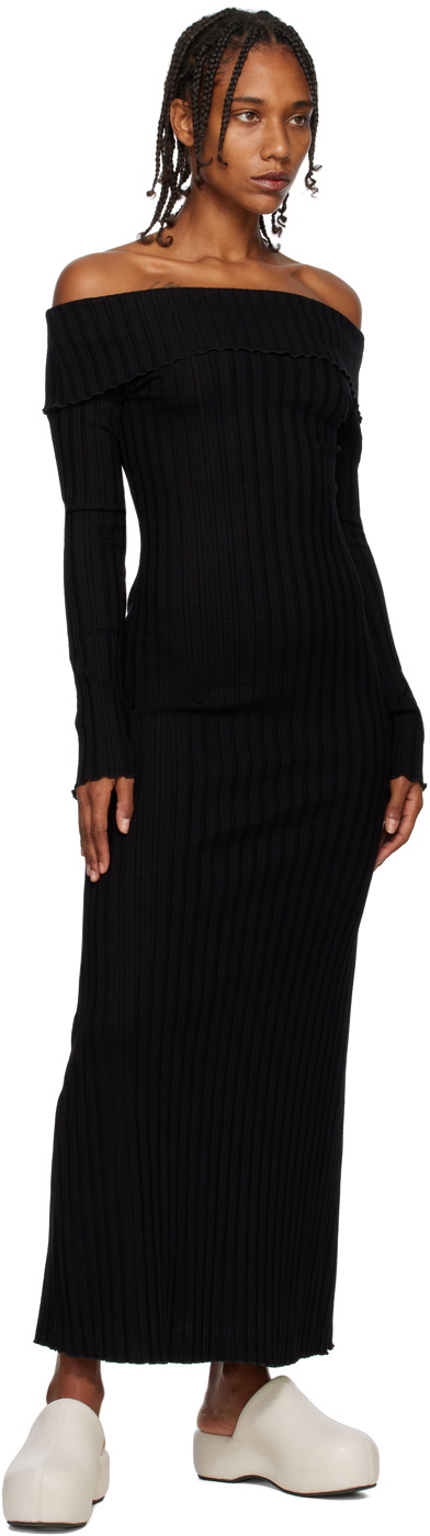 Simon Miller Black Espen Midi Dress Simon Miller