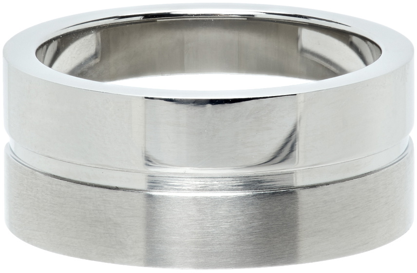 Hugo Silver E-Cut Ring Hugo Boss