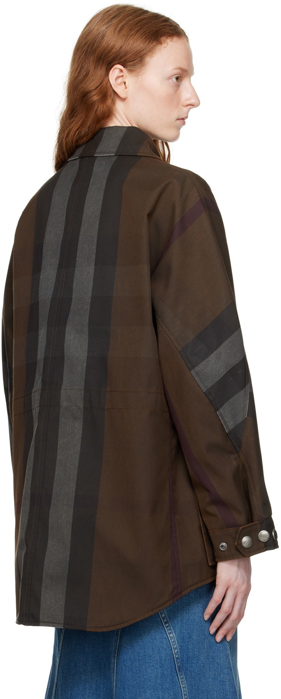 Burberry Brown Check Jacket Burberry