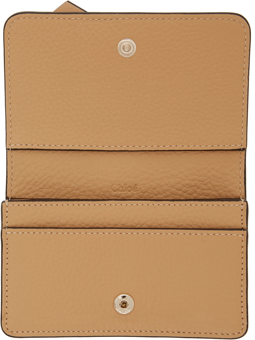 Chloé Tan Alphabet Card Holder Chloe