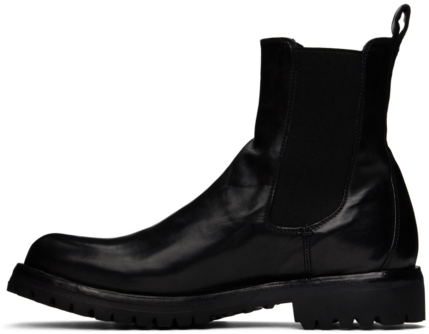 Officine Creative Black Ikonic 002 Chelsea Boots Officine Creative