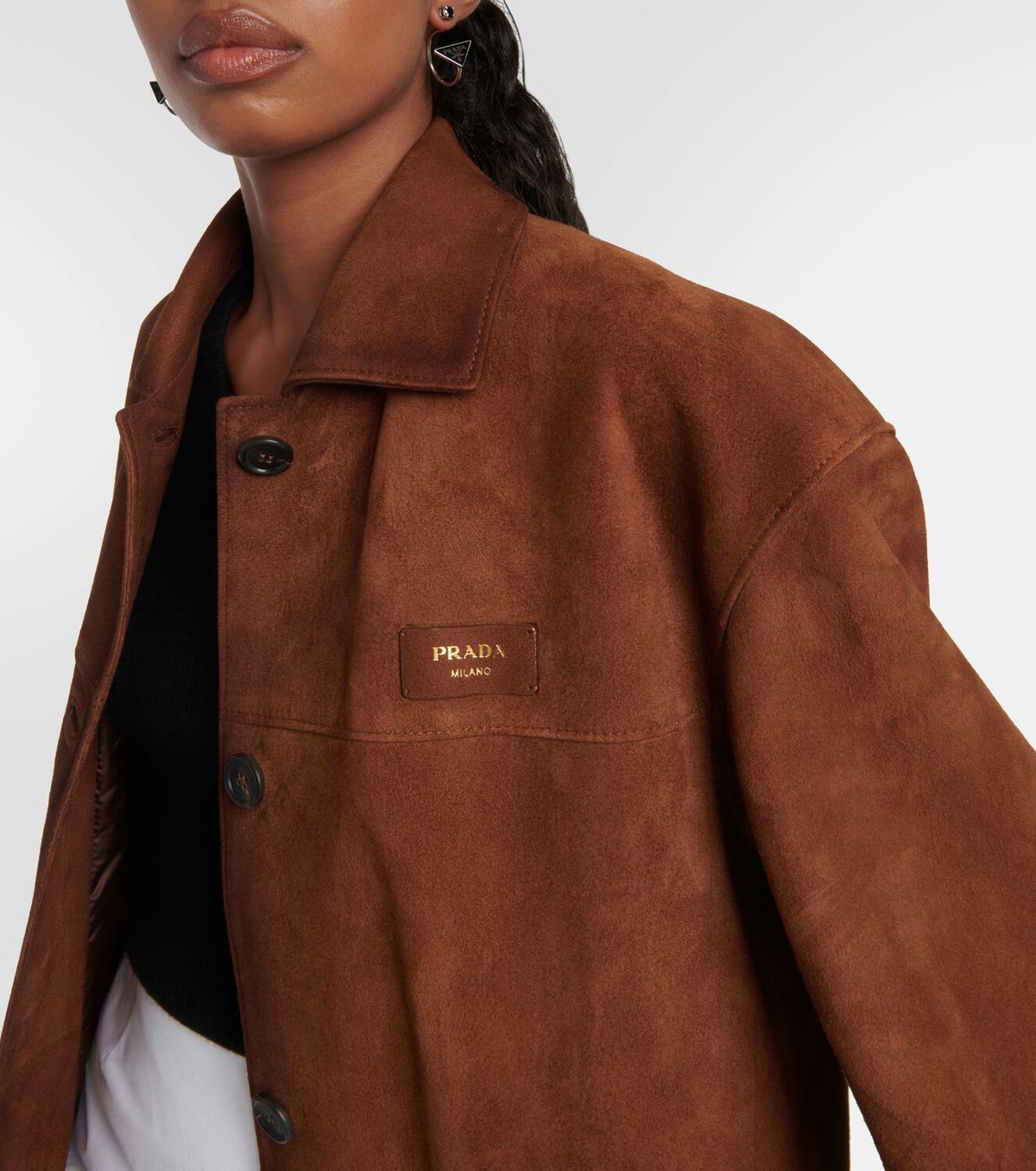 Prada Oversized suede jacket Prada
