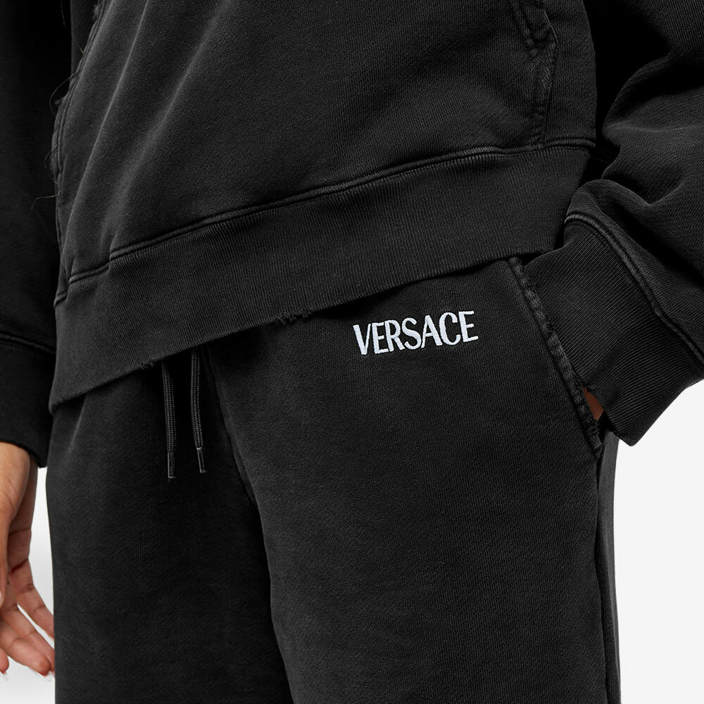 Versace Women's Logo Sweat Pant in Black Versace