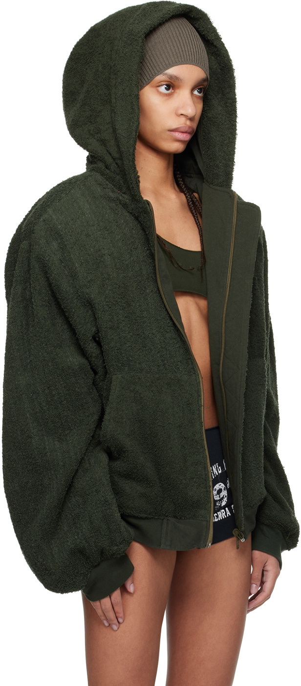 GREG ROSS Khaki Reversible Bomber Jacket Greg Ross