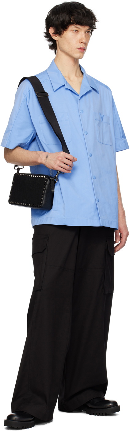 Valentino Black Hammer Loop Cargo Pants Valentino