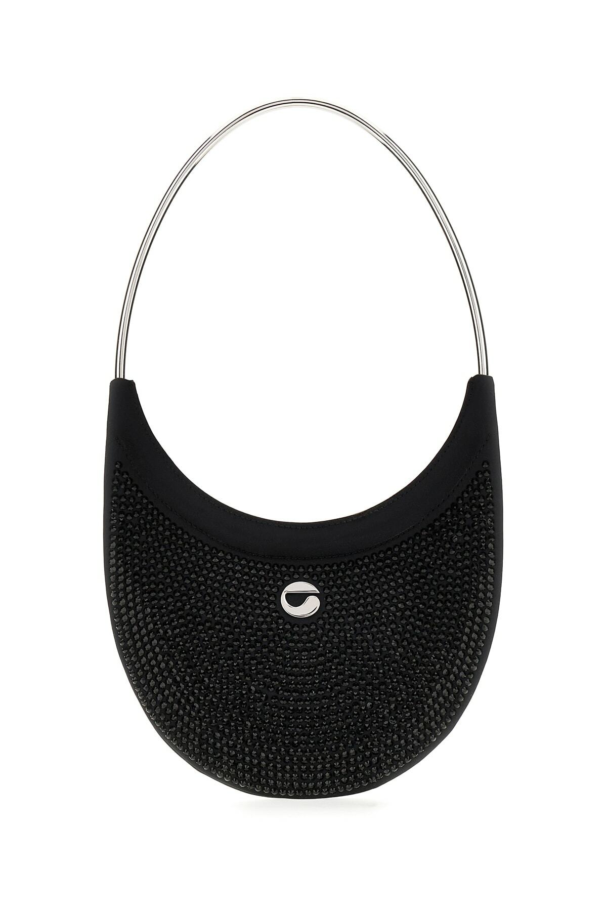 Coperni Black Stretch Cotton Blend Ring Swipe Shoulder Bag Coperni