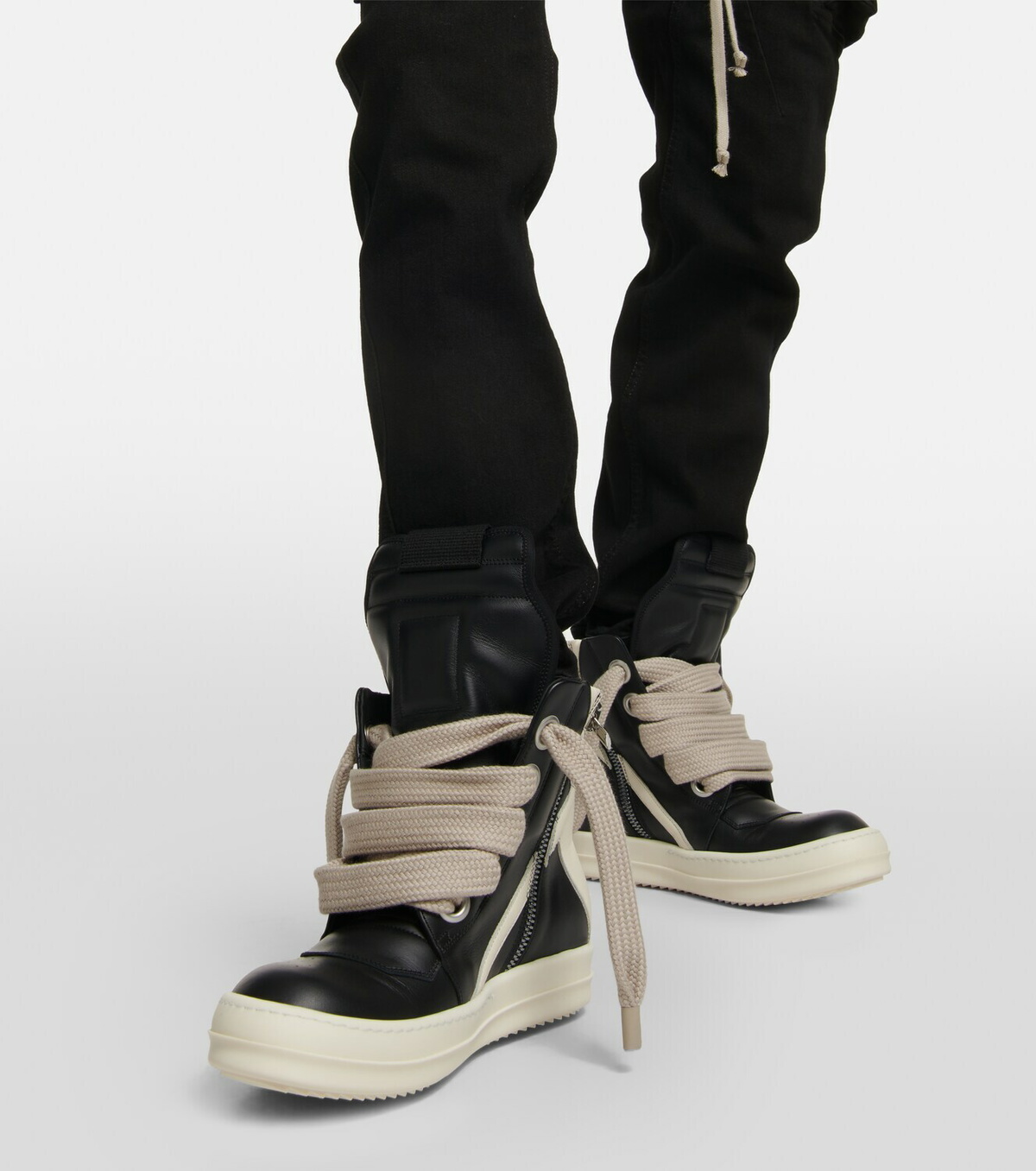 Rick Owens - Goebasket Jumbo leather sneakers Rick Owens