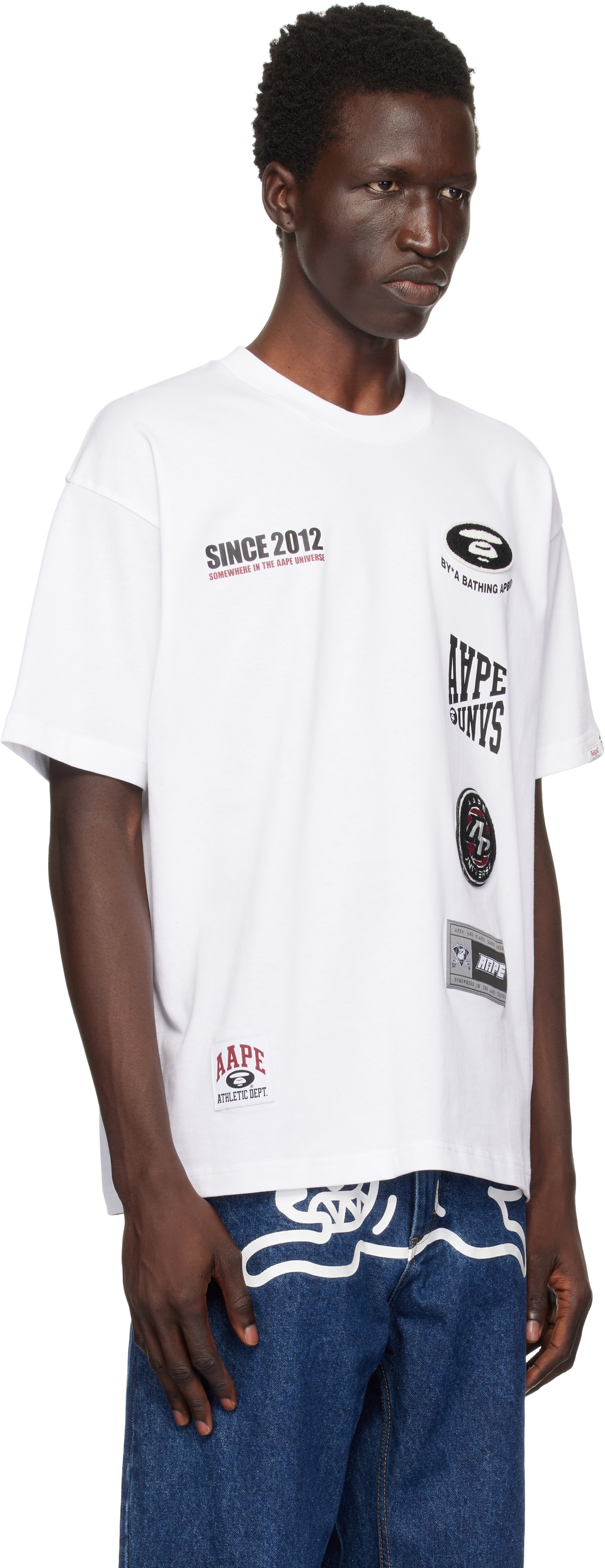AAPE by A Bathing Ape White Fancy Main T-shirt AAPE by A Bathing Ape