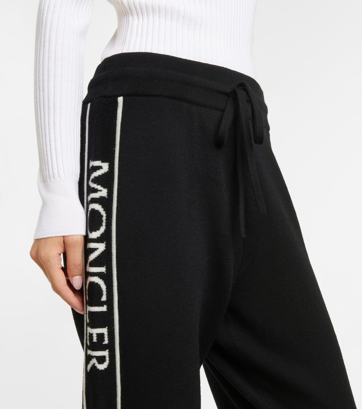Moncler - Logo wool sweatpants Moncler
