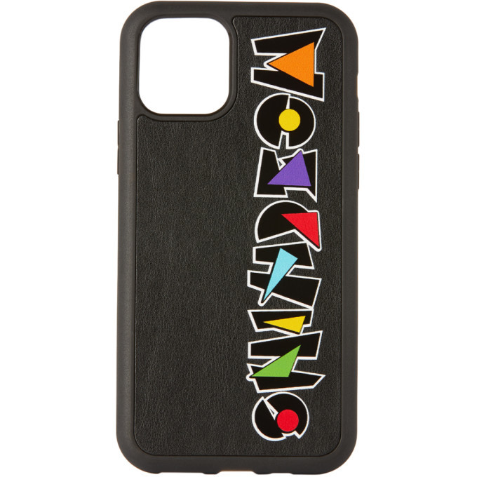 Moschino Black Geometric Logo iPhone 11 Pro Case Moschino