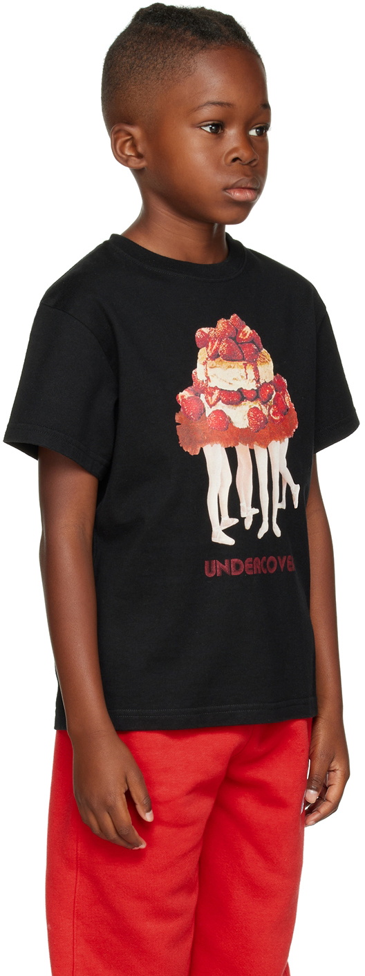 Undercover Kids Black Strawberry T-Shirt Undercover