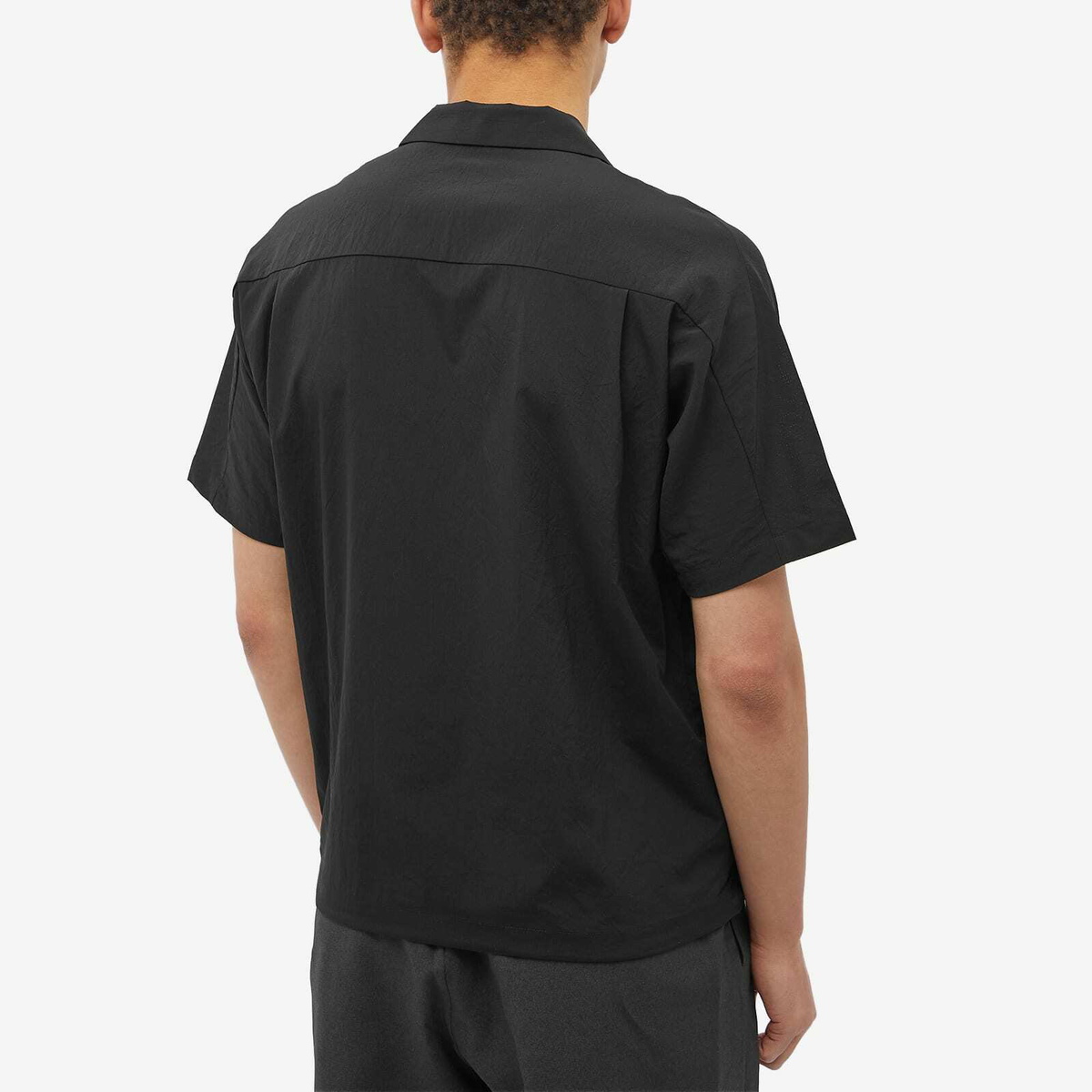 Snow Peak Men's Breathable Quick Dry Vacation Shirt in Black Snow Peak