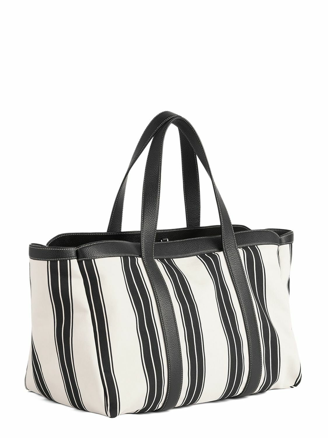 TOTEME - Striped Canvas Tote Bag Toteme
