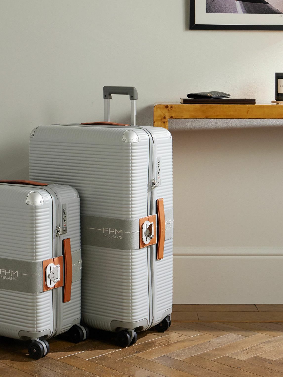 FPM Milano - Bank Zip Deluxe 76cm Leather-Trimmed Polycarbonate Spinner ...