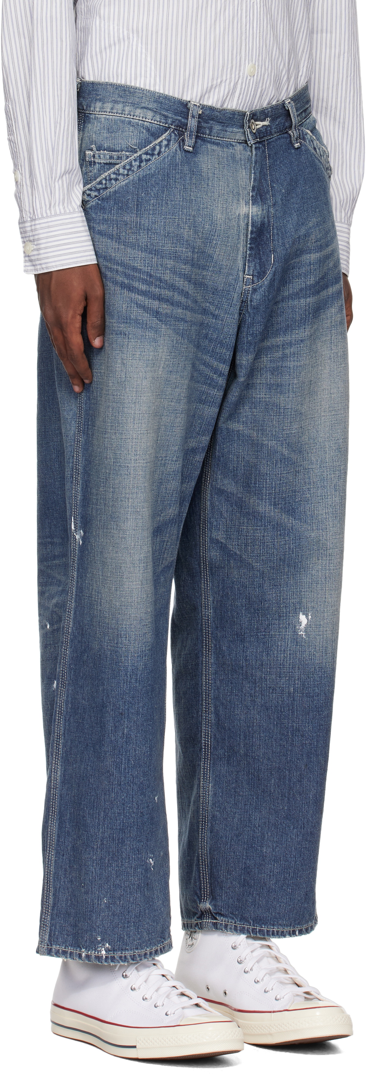 Neighborhood Blue Washed Utility Jeans Neighborhood