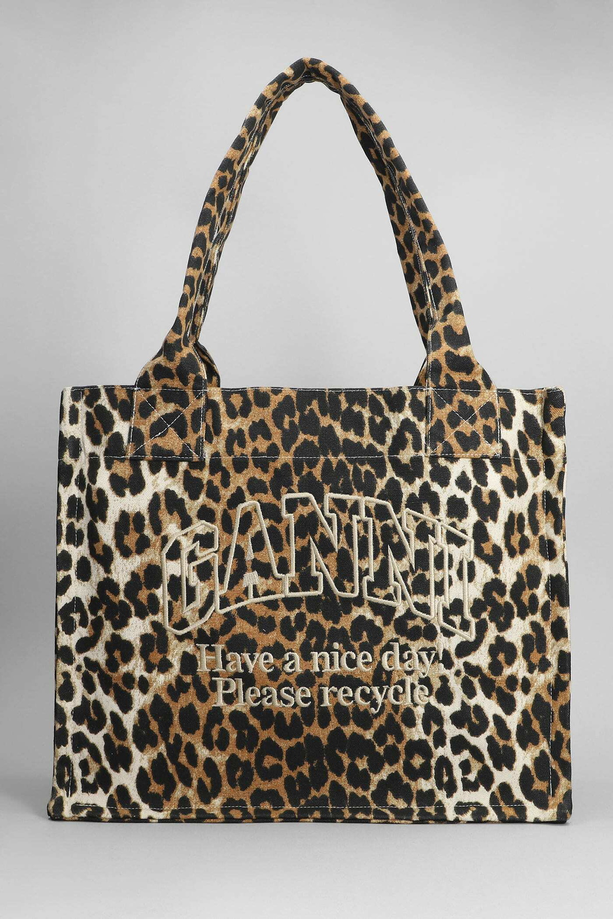 Ganni Large Logo Easy Printed Shopper Bag GANNI