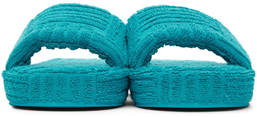 Bottega Veneta Blue Resort Sponge Slider Sandals Bottega Veneta