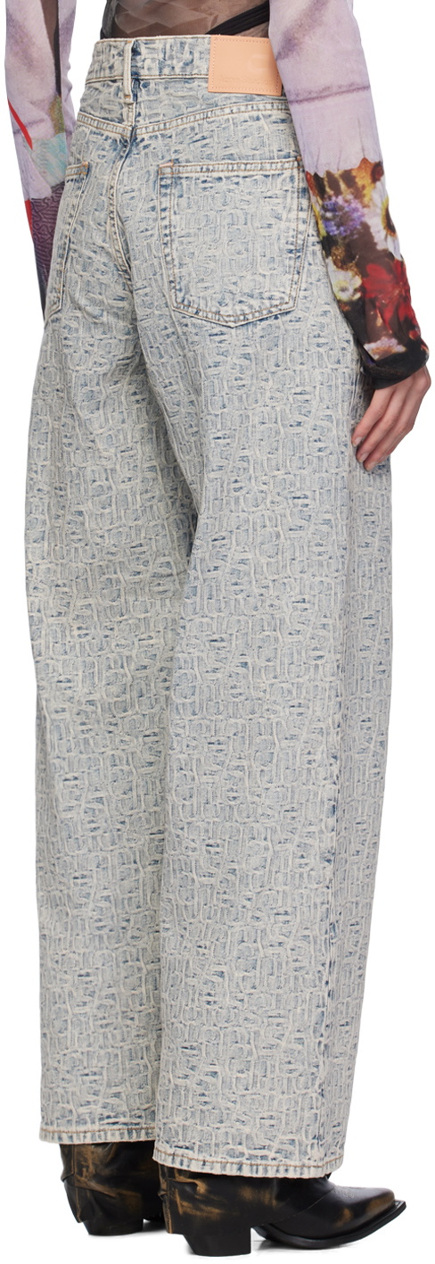 Acne Studios Blue Loose Monogram 1981 Jeans Acne Studios