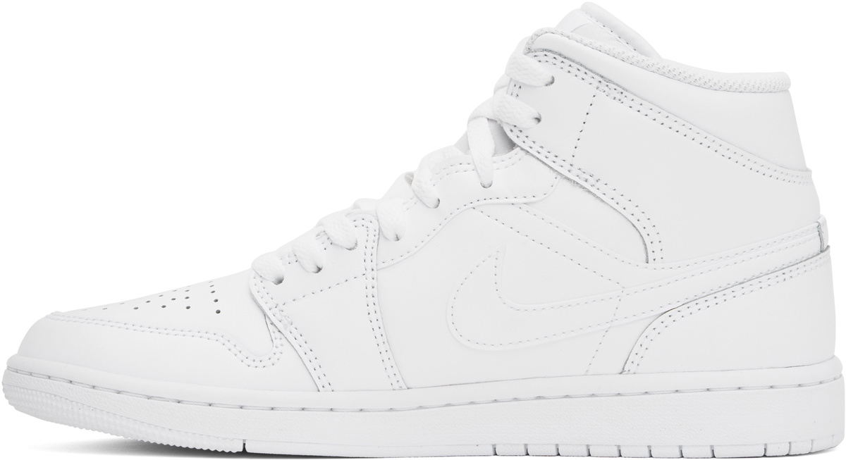 Nike Jordan White Air Jordan 1 Mid Sneakers Nike Jordan Brand