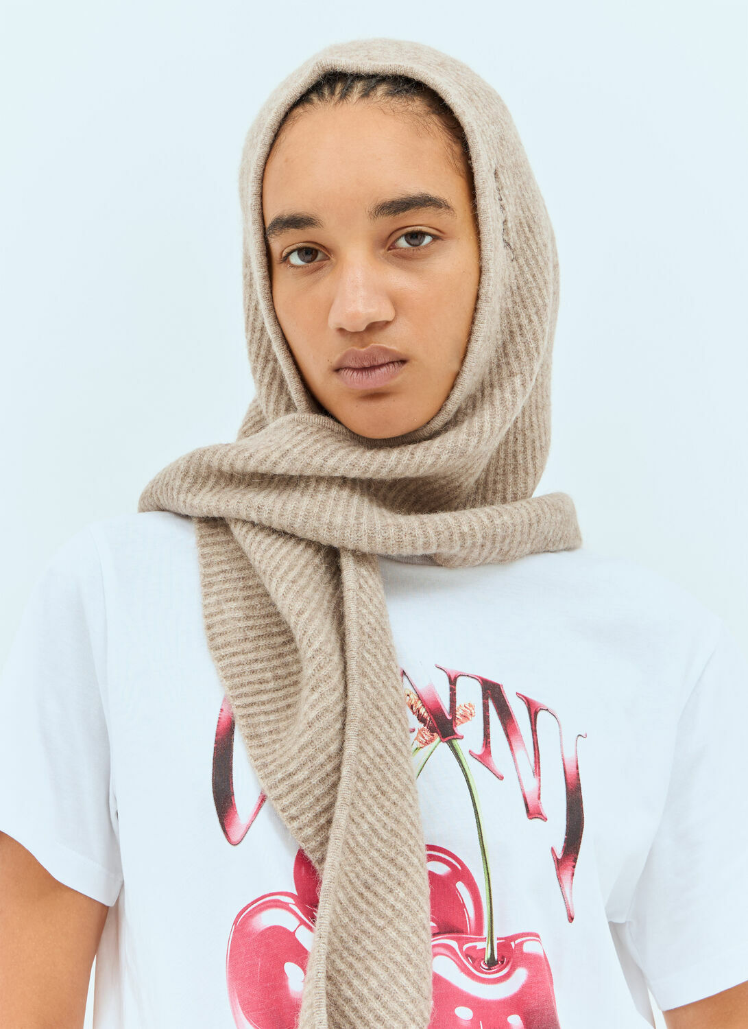 GANNI Soft Wool Balaclava GANNI