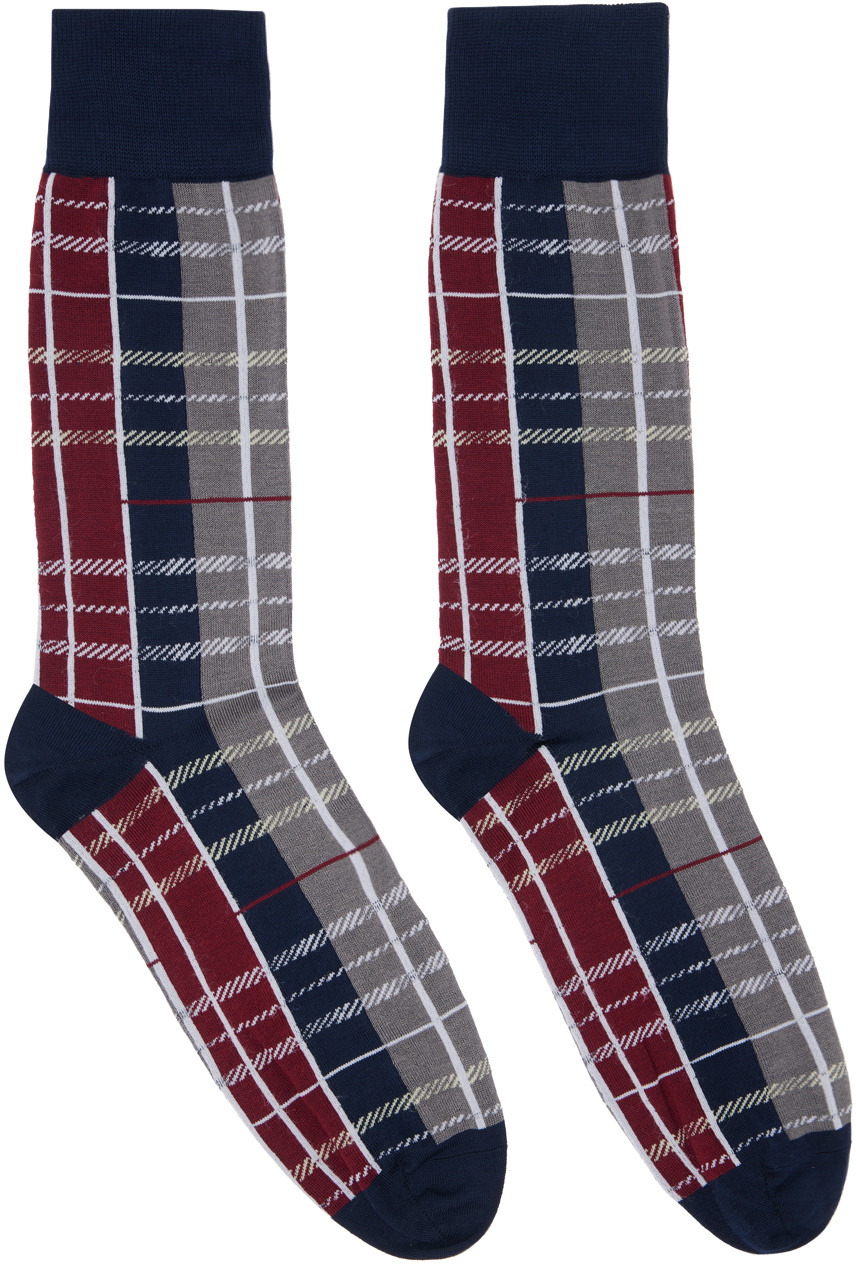 Thom Browne Multicolor Hunting Tartan Check Socks Thom Browne