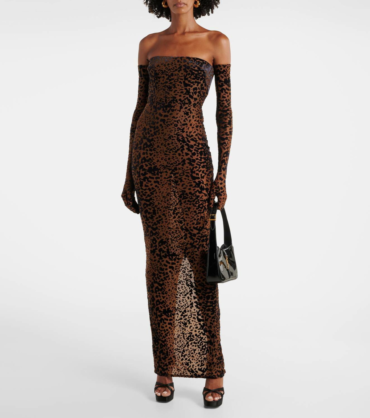 Alex Perry Leopard-print corset gown Alex Perry