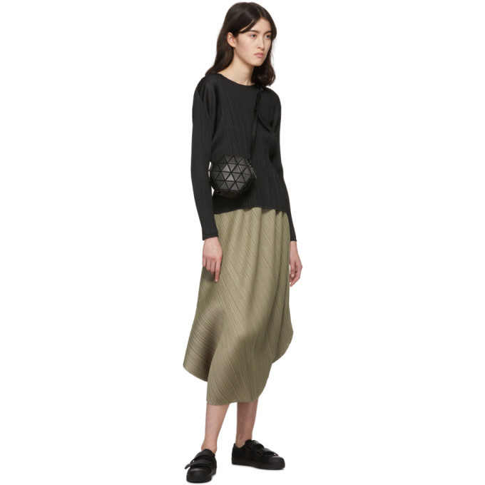 Pleats Please Issey Miyake Grey Curved Pleats Skirt Pleats Pleats Please Issey Miyake Grey Curved Pleats Skirt Pleats