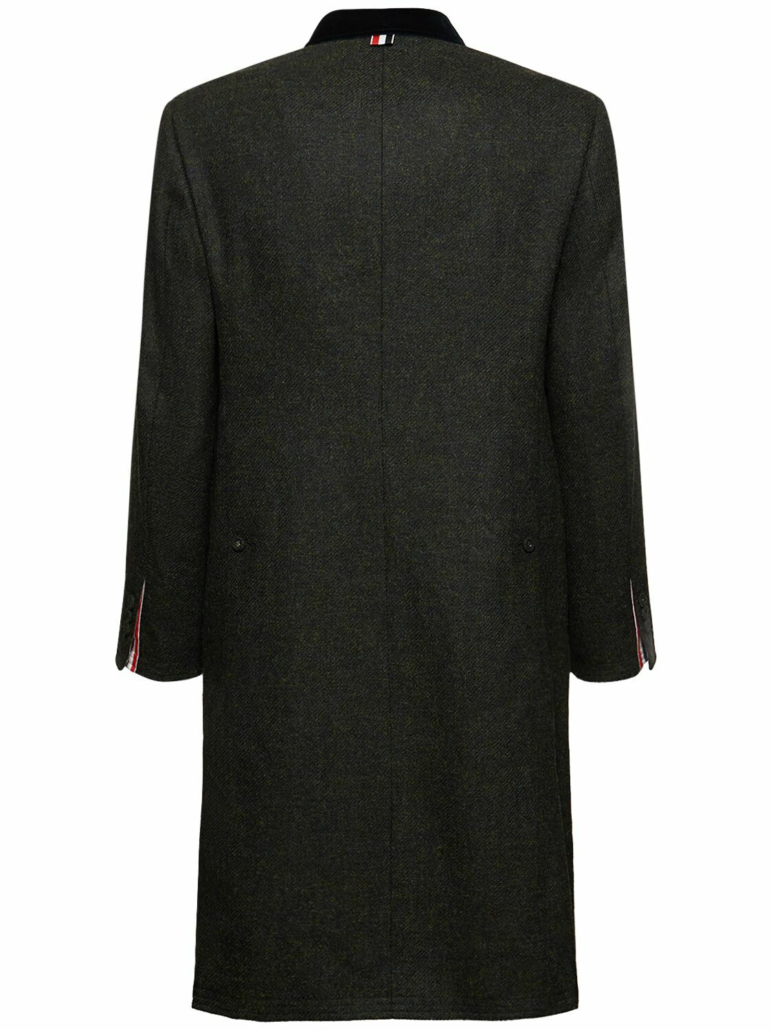 THOM BROWNE - Chesterfield Single Breasted Wool Coat Thom Browne